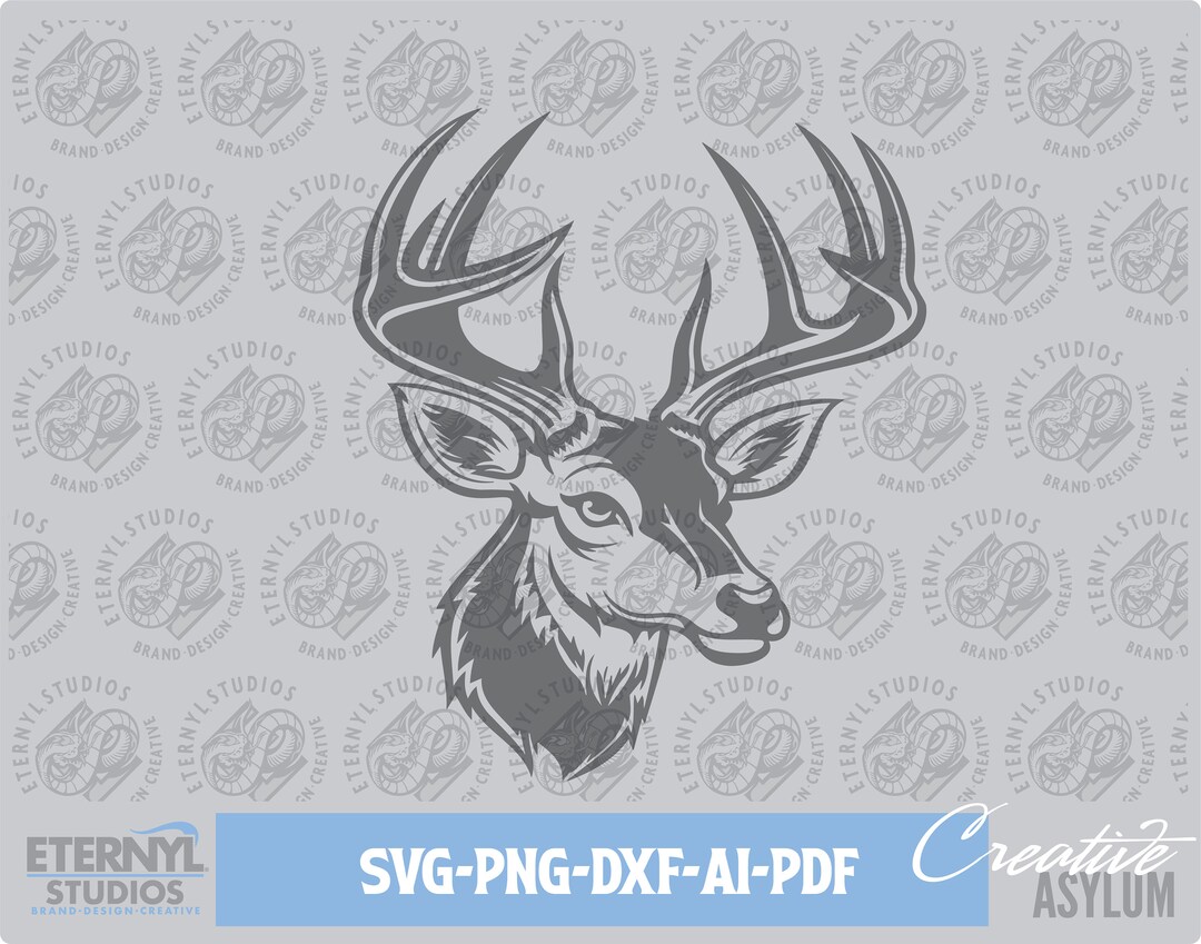 Buck SVG PNG: Deer Logo, Hunt Cut File (digital Download) - Etsy
