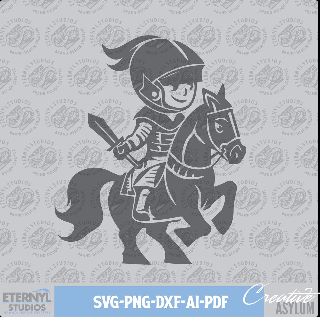 Knight SVG PNG, Kid Knight, Kid Art, Knights Clipart, Digital Download ...