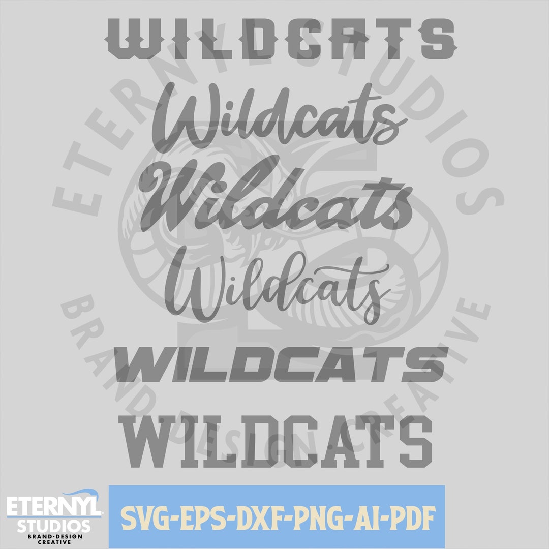 Wildcats Text SVG PNG, 6 Pack Svg, Wildcats Bundle, Wildcats Svg ...