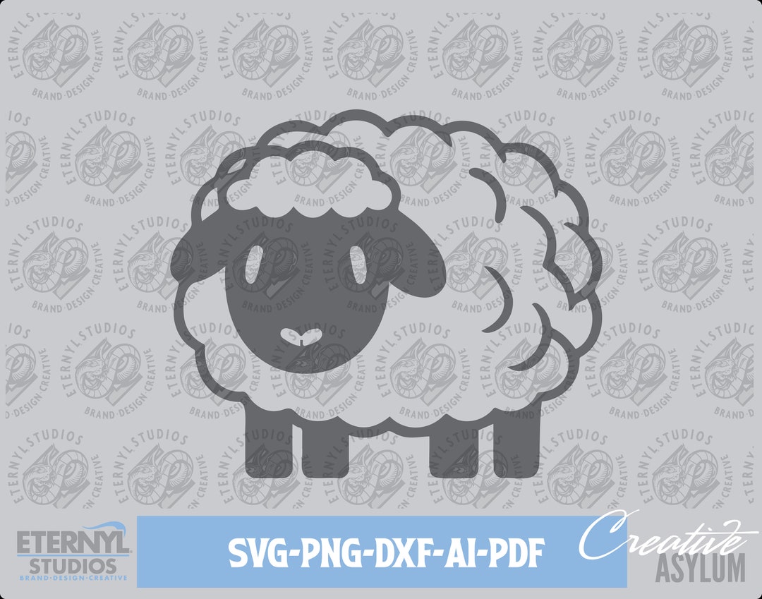 Sheep SVG PNG, Kids Sheep, Cute Sheep, Lamb, Simple Sheep, Farm Art ...