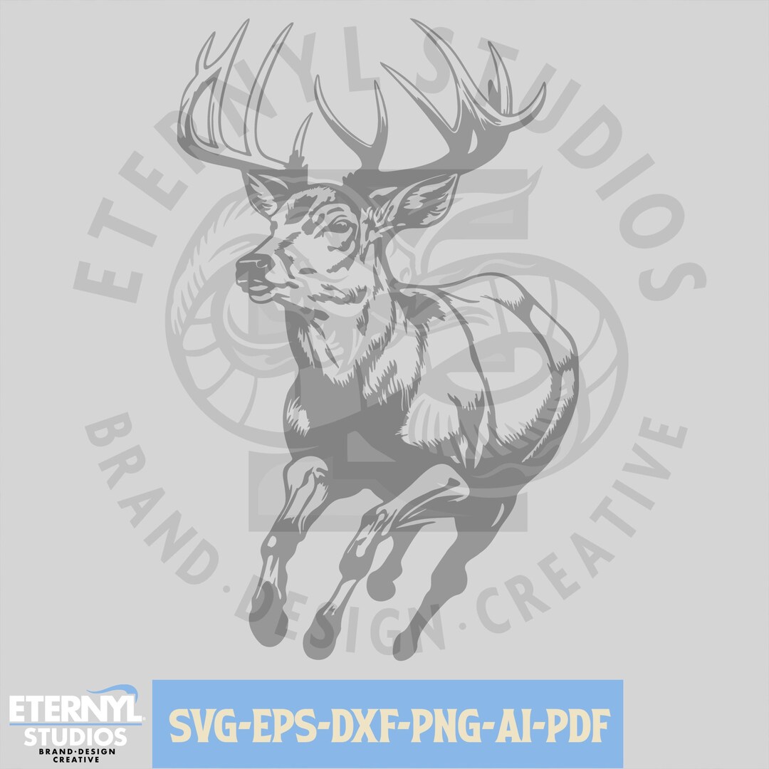 Buck SVG PNG, Big Buck, Big Rack Svg, Whitetail Svg, Hunting Svg, Deer ...