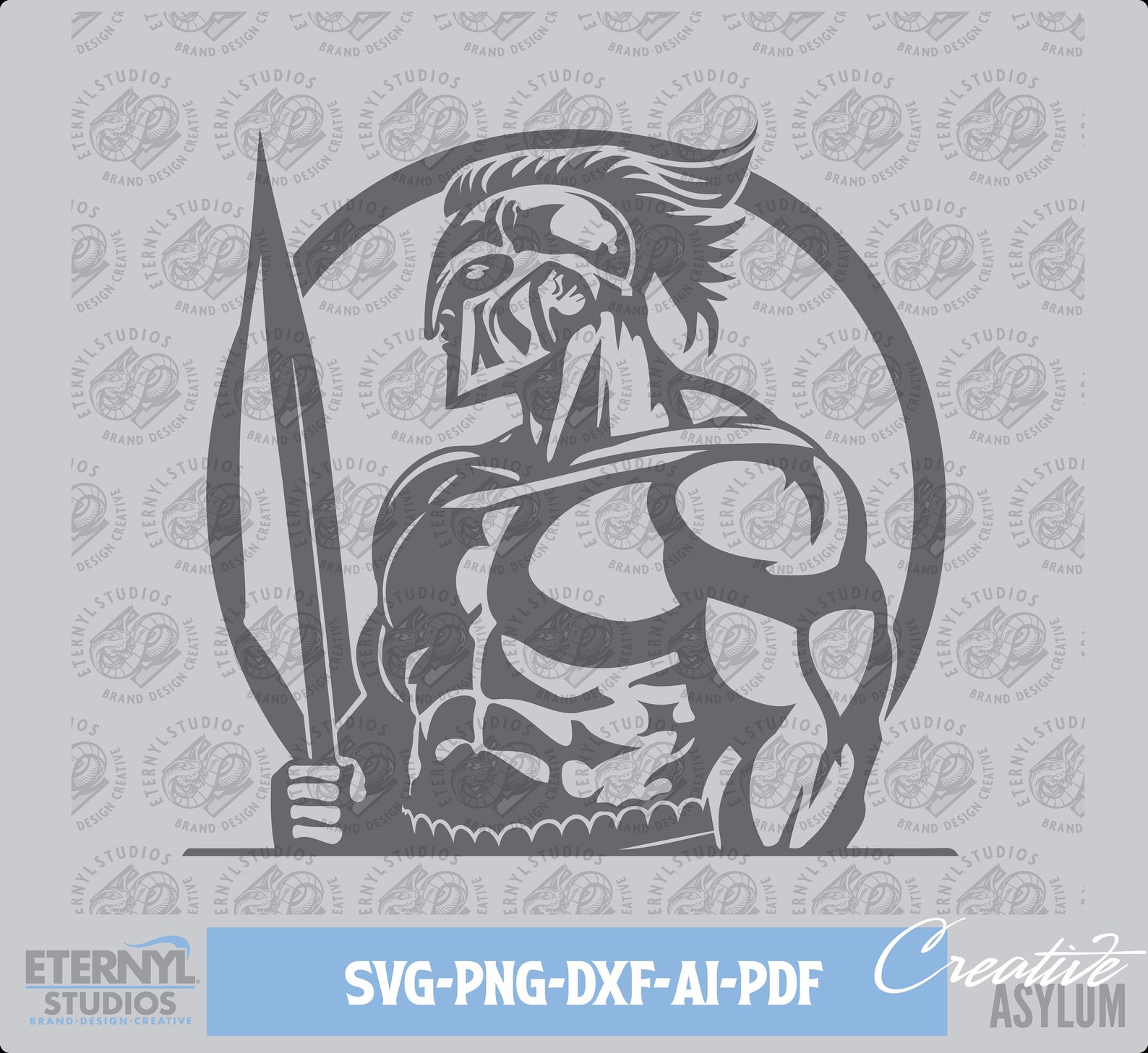 Spartan SVG PNG Digital Download Trojan Spartan Logo - Etsy