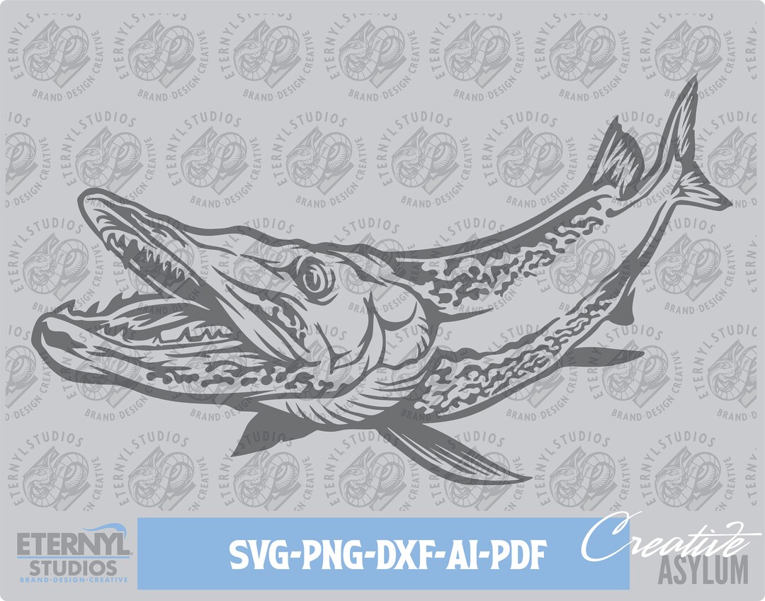 Northern Pike SVG PNG, Pike SVG, Instant Download, Musky, Musky Svg ...