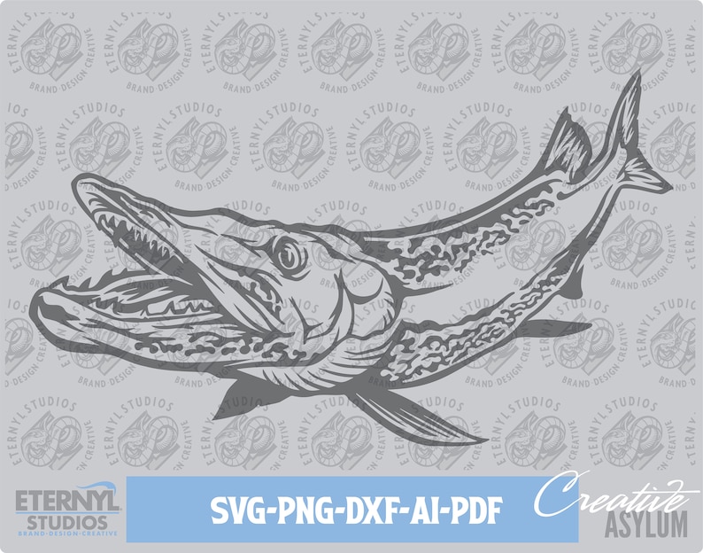 Northern Pike SVG PNG Pike SVG Instant Download Musky - Etsy