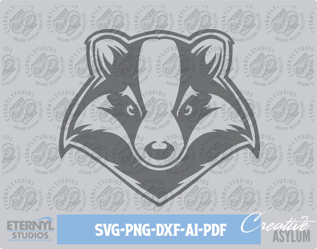 Badger SVG PNG, Honey Badger, European Badger, Badger Logo, Badger ...