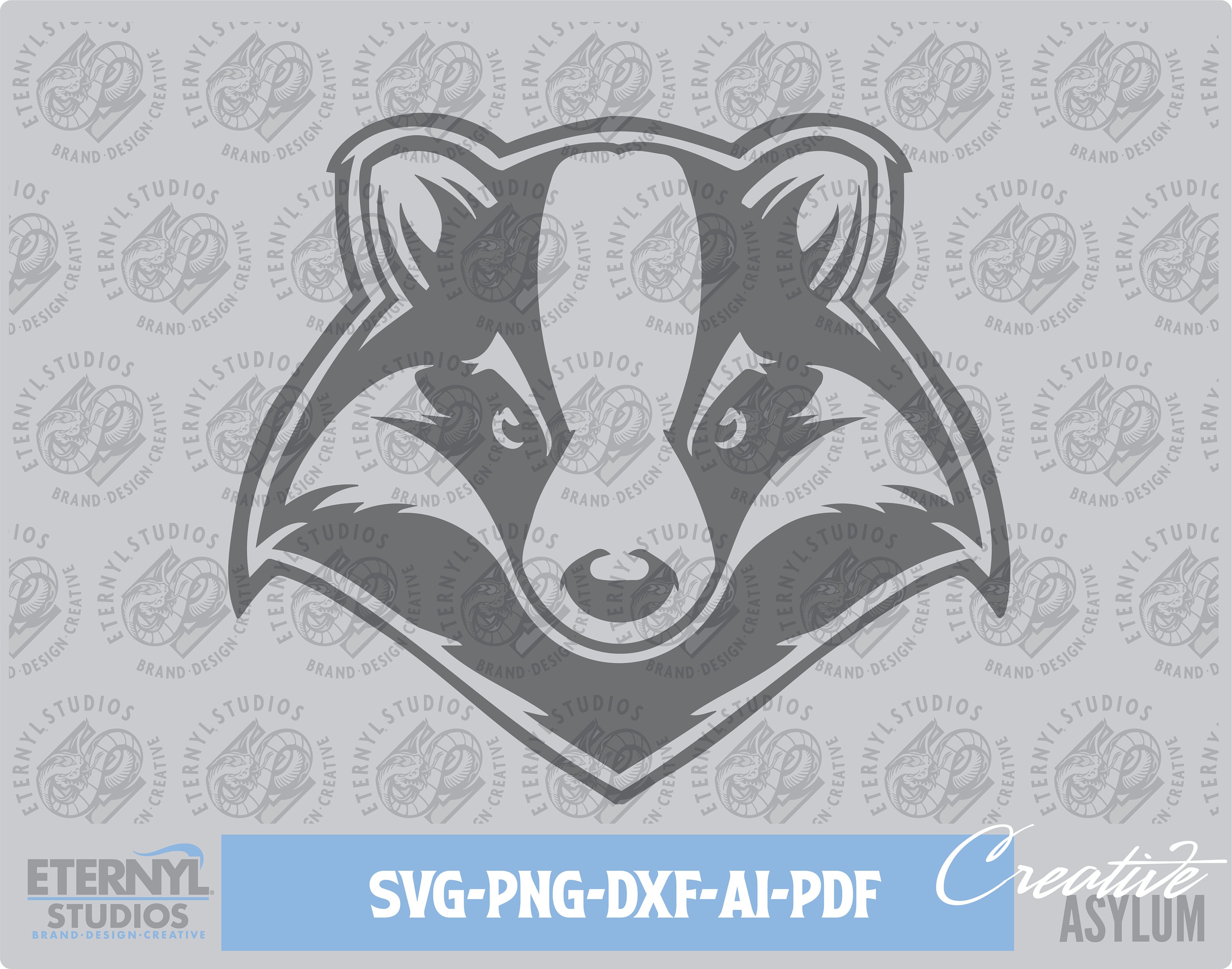 Badger SVG PNG Honey Badger European Badger Badger Logo - Etsy