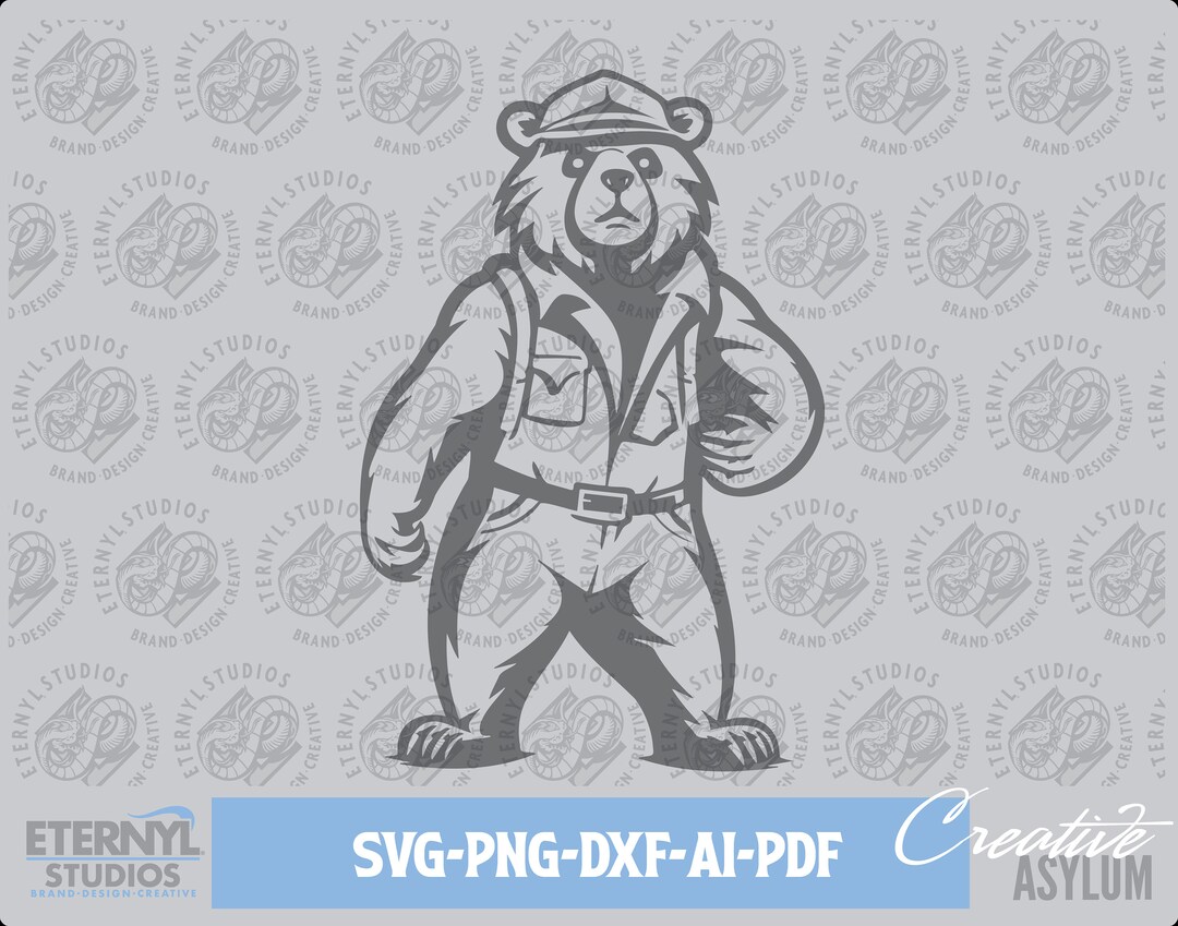 Bear Ranger SVG PNG, Forest Ranger, Scout, Scout Bear, Boy Scout Bear ...