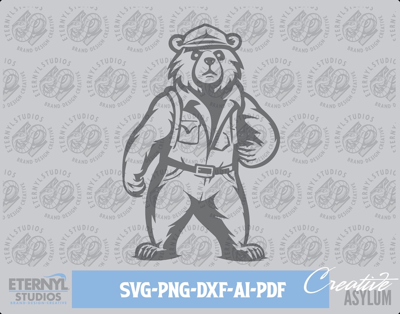 Bear Ranger SVG PNG Forest Ranger Scout Scout Bear Boy - Etsy