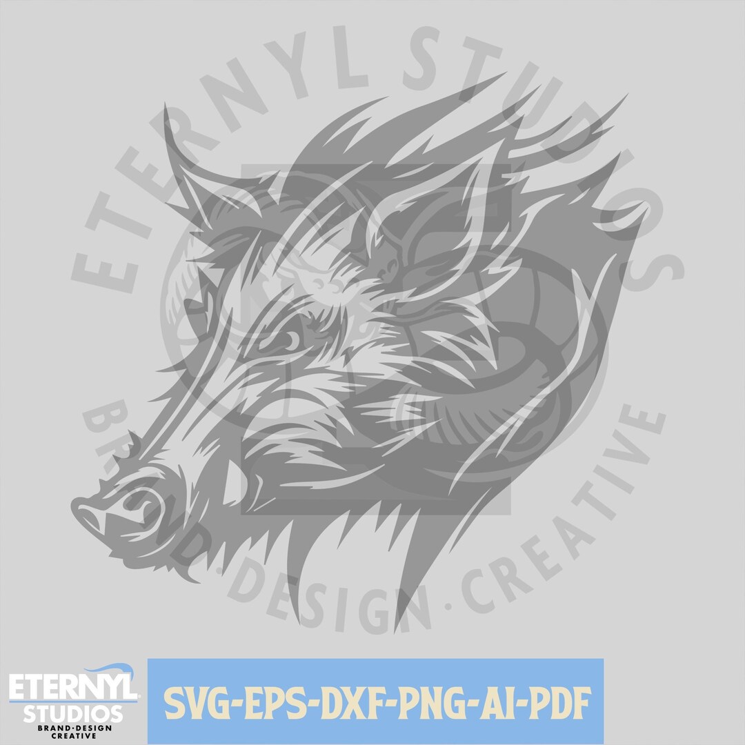 Wild Boar Svg Png, BBQ, Hogs Svg, Hawgs, Razorbacks, Pigs, Boars ...