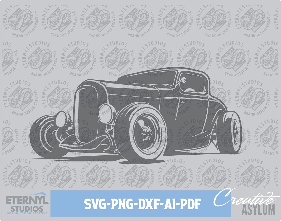 Hot Rod Roadster SVG: Vintage Car Cut File (digital Download) - Etsy
