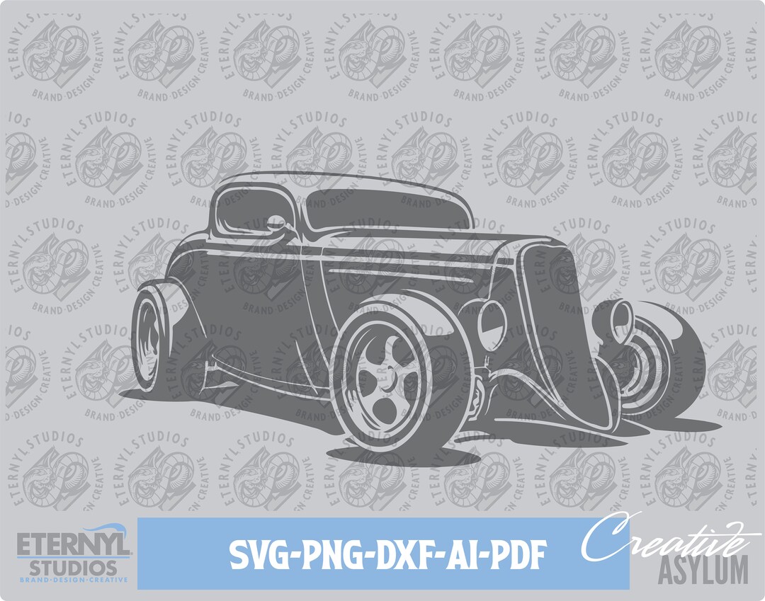 Hot Rod SVG: Vintage Roadster Car Cut File (digital Download) - Etsy