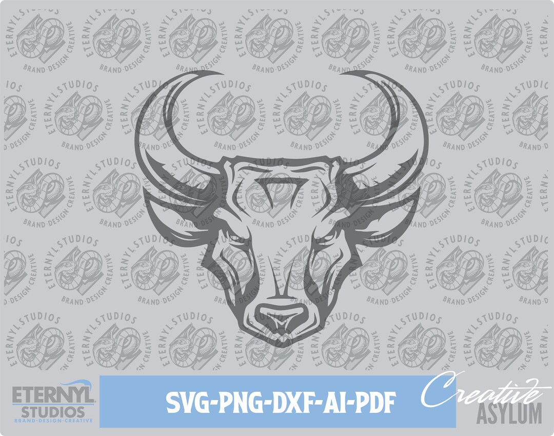 Bulls SVG PNG, Taurus, Longhorn, Bull, Steer, Cattle, Instant Digital ...