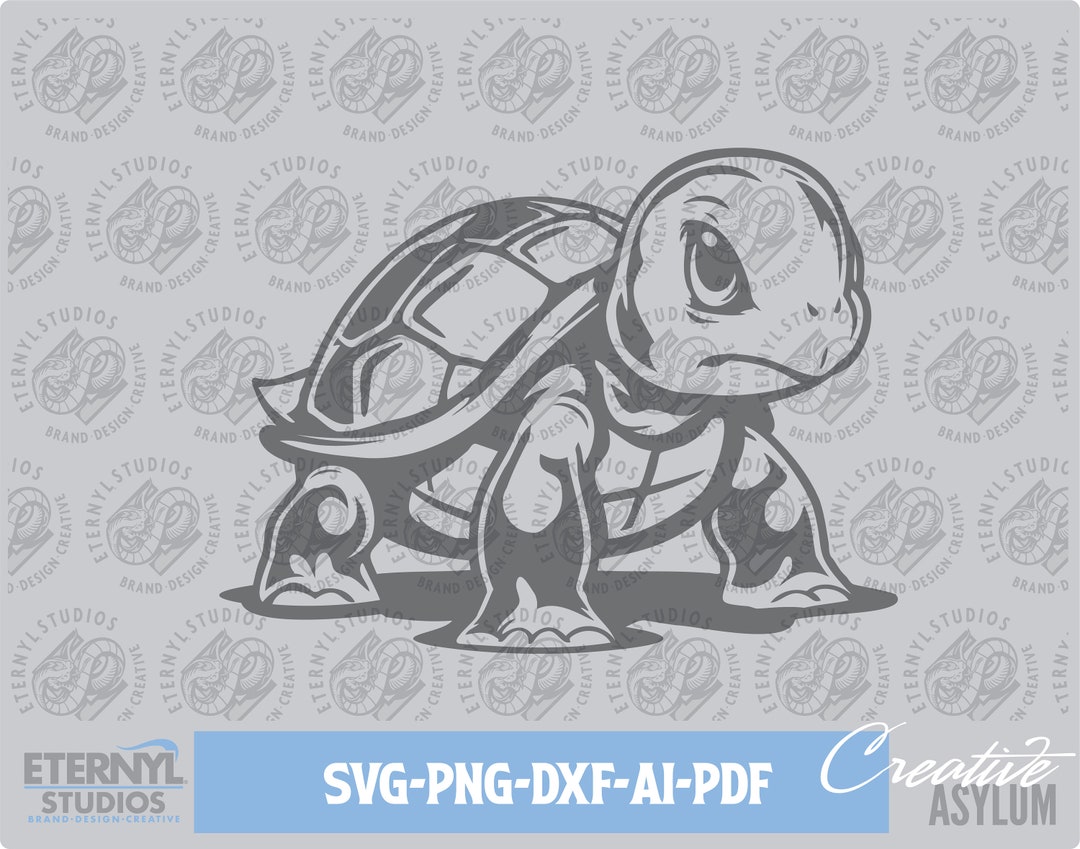 Turtle SVG PNG, Instant Digital Download, Cute Turtle, Turtle Mascot ...