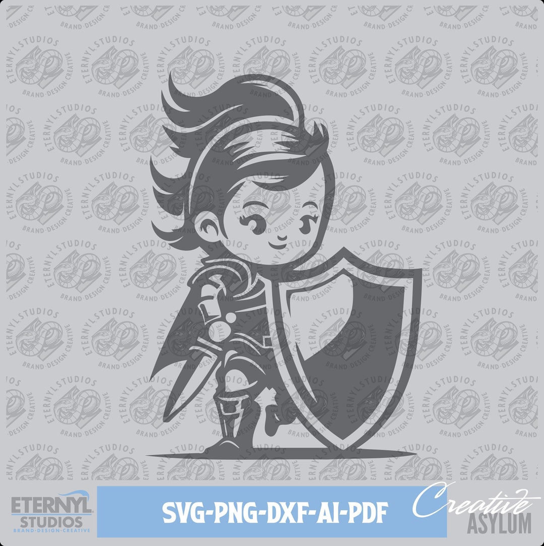 Knight SVG PNG, Kid Knight, Kid Art, Knights Clipart, Digital Download ...
