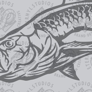 Tarpon SVG PNG, Tarpon SVG, Instant Download, Silver King, Tarpon ...