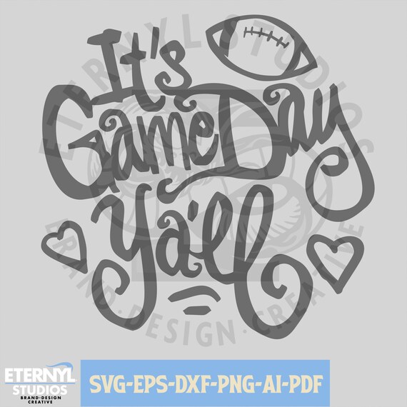 Gameday Ya'll Script SVG Football Cut File SVG - Etsy