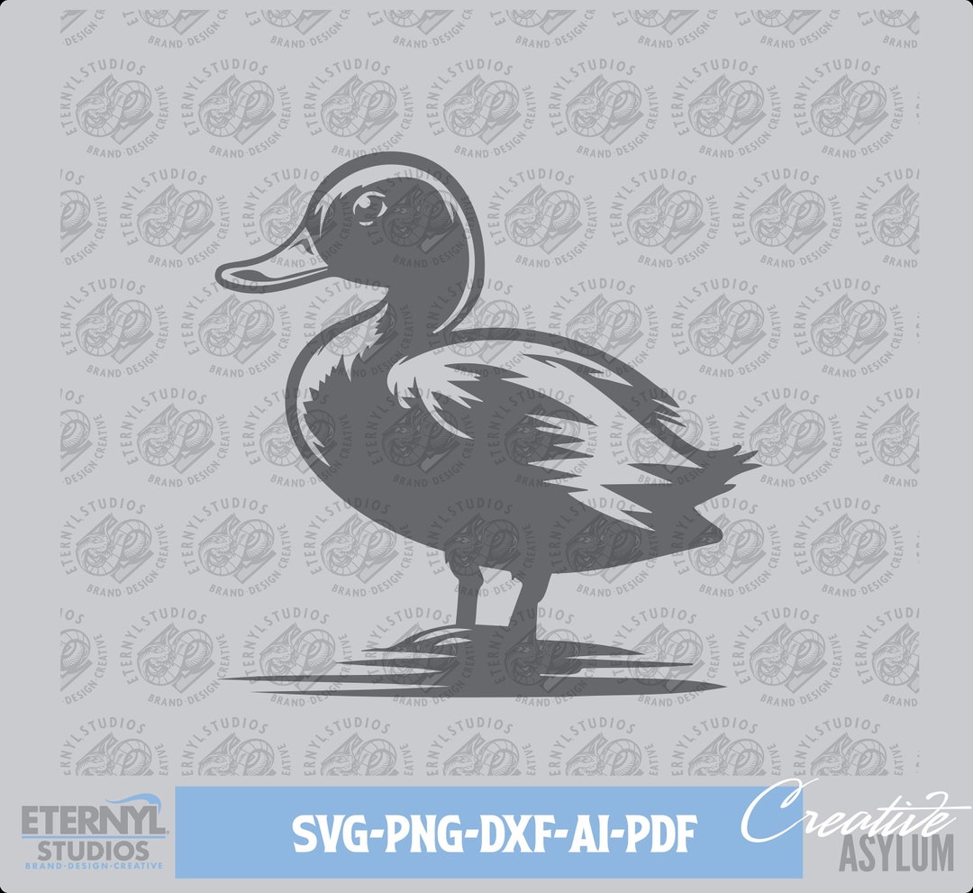 Mallard Duck SVG PNG: Mascot Art, Laser Cut File (digital Download) - Etsy
