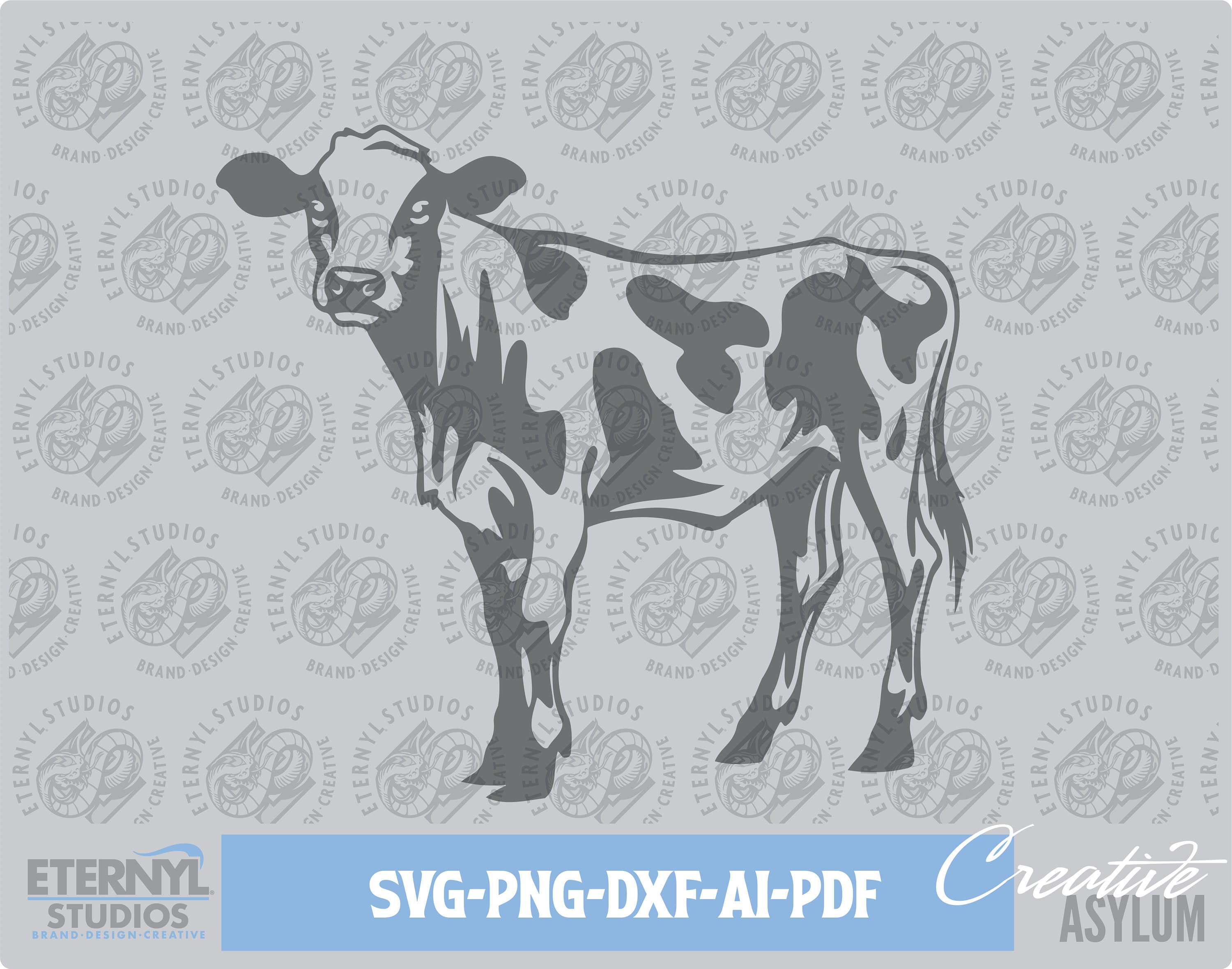 Cow SVG PNG Calf Instant Download Holstein Farm Cattle - Etsy