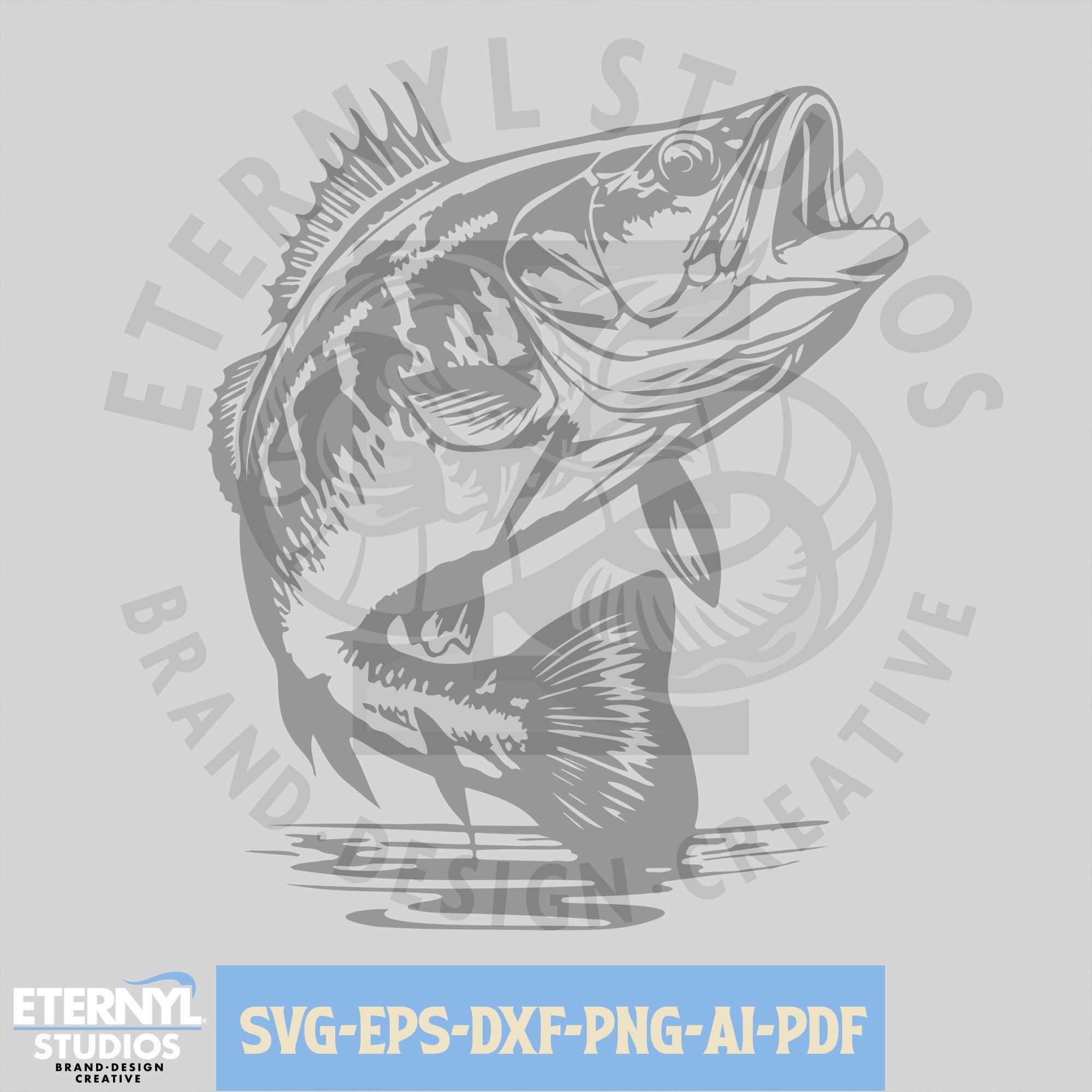 Bass SVG PNG Largemouth Bass SVG Bass Clipart Lake Bass - Etsy Ireland