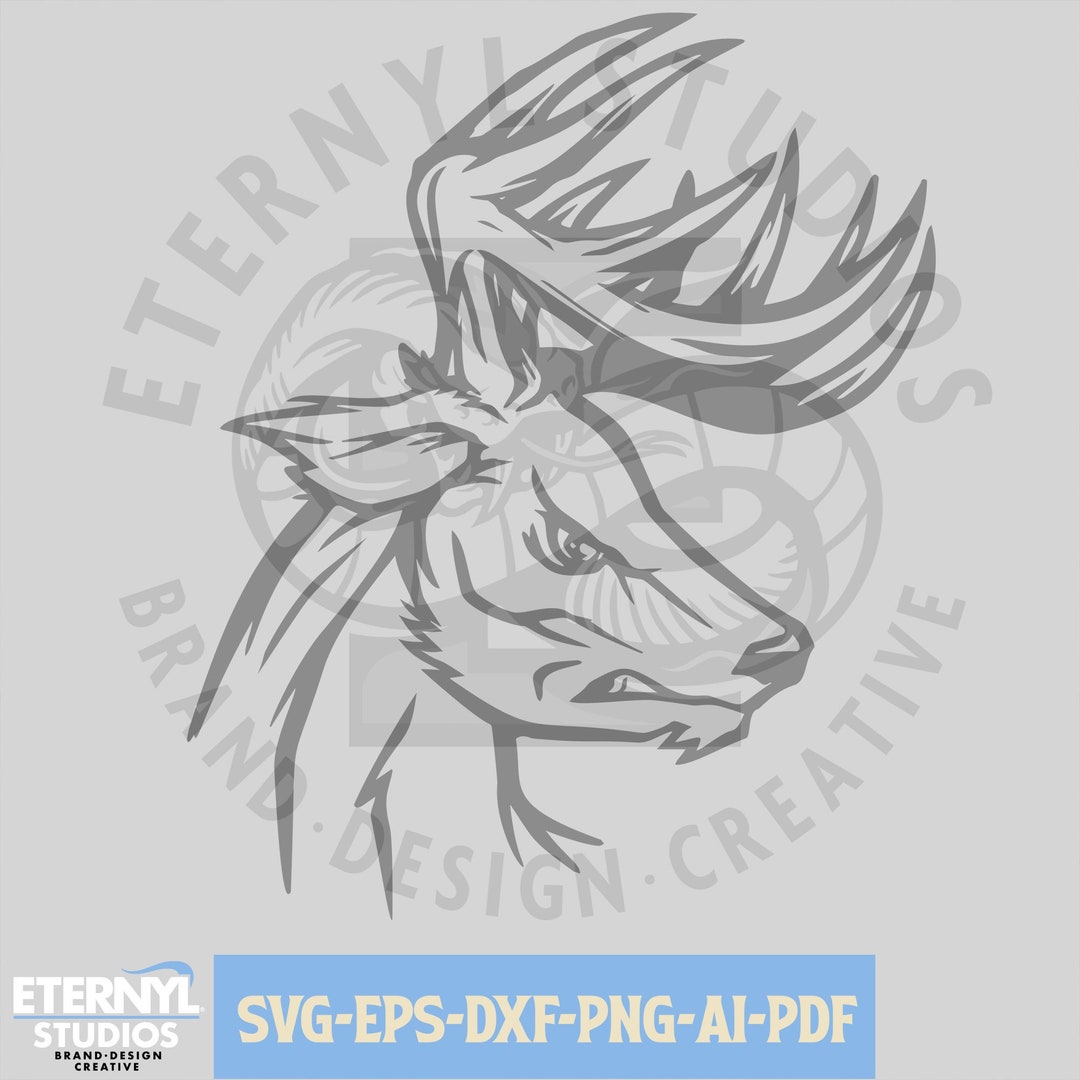 Bucks Mascot SVG PNG, School Mascot, Sports Mascot, Buck Mascot, Deer ...