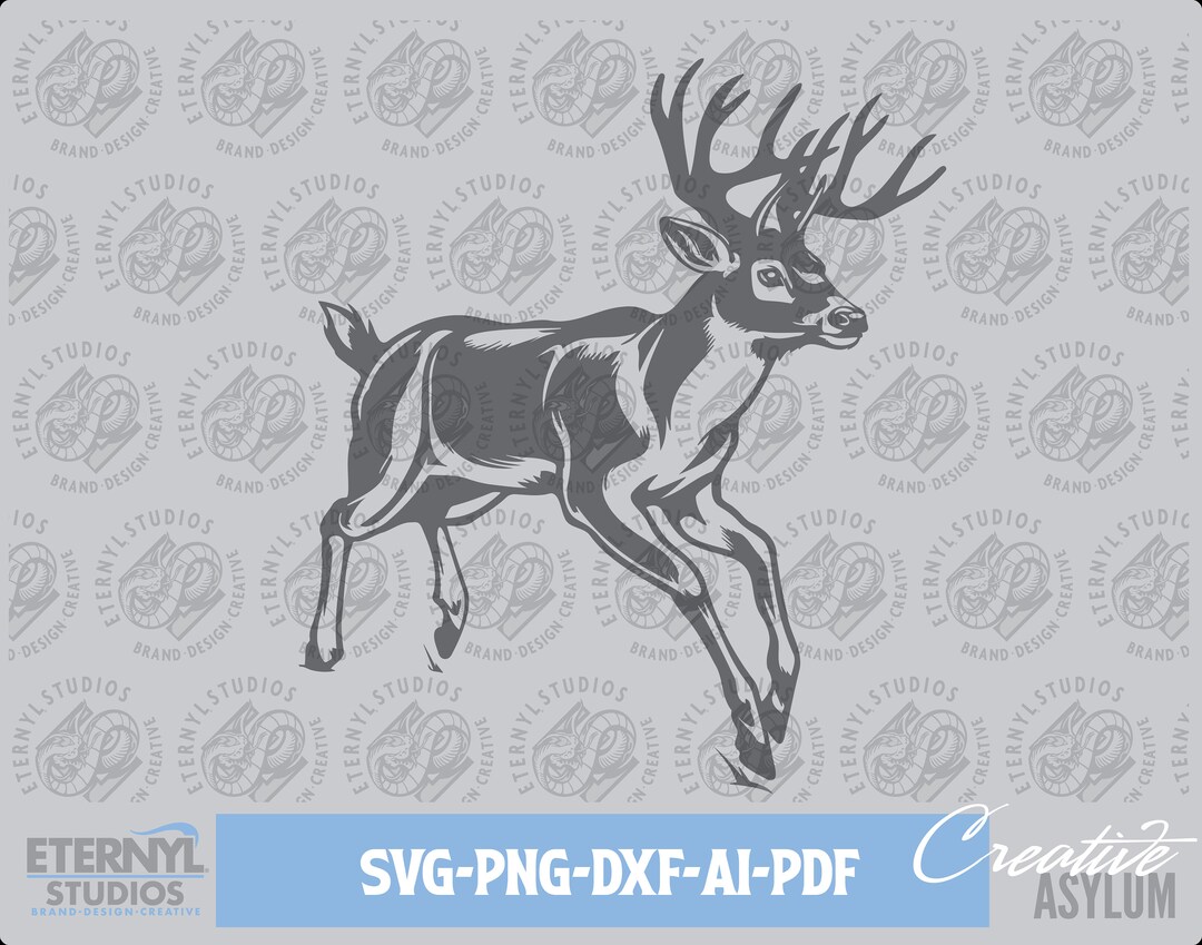 Buck SVG PNG DXF, Instant Digital Download, Whitetail, Deer, Big Buck ...