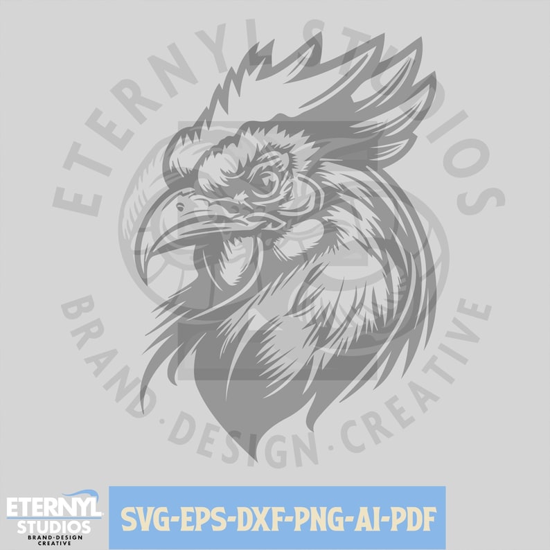 Rooster Svg Png Tough Rooster Spring Chicken Cockerel - Etsy
