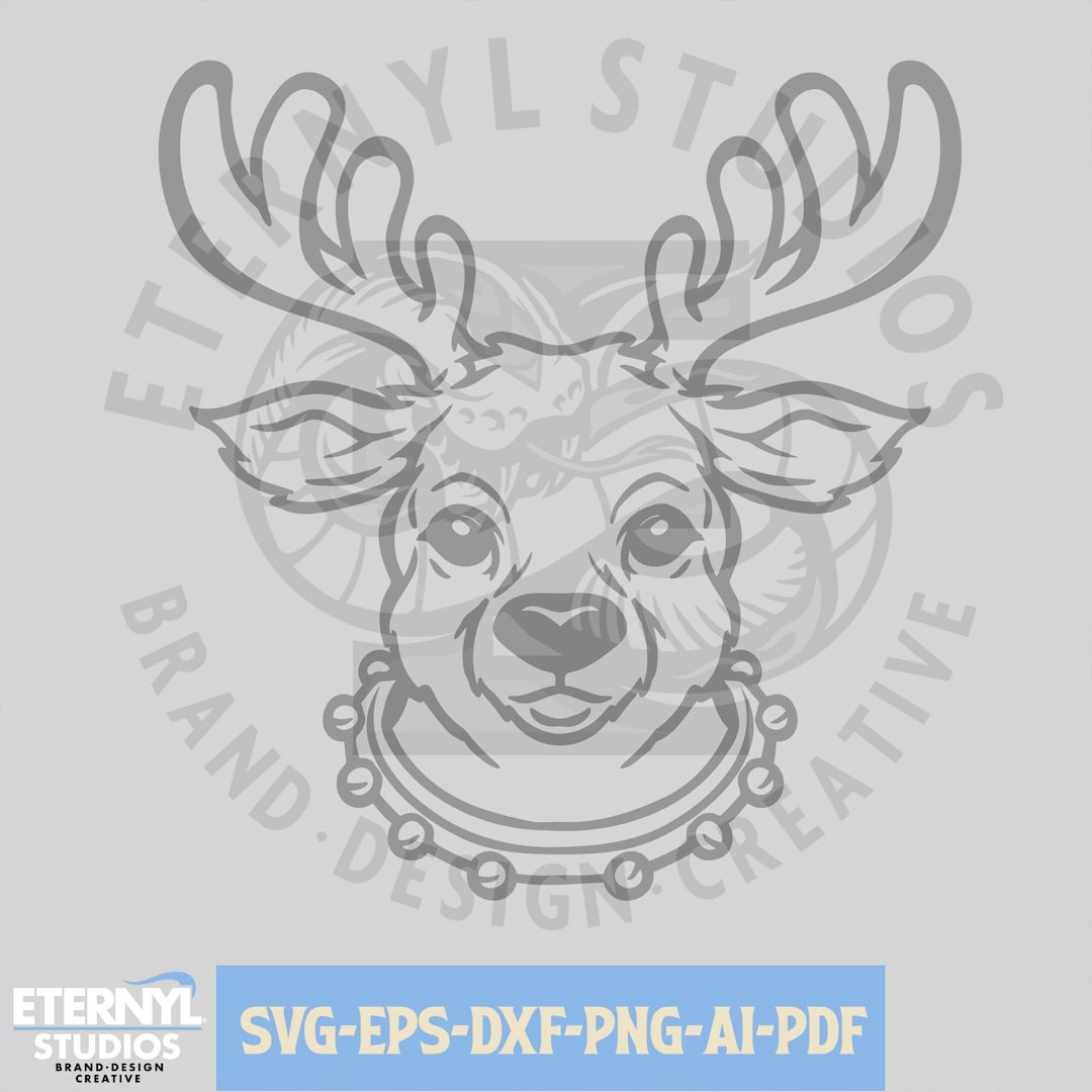 Reindeer Svg, Cute Reindeer, Christmas Svg, Santa Reindeer SVG, PNG ...
