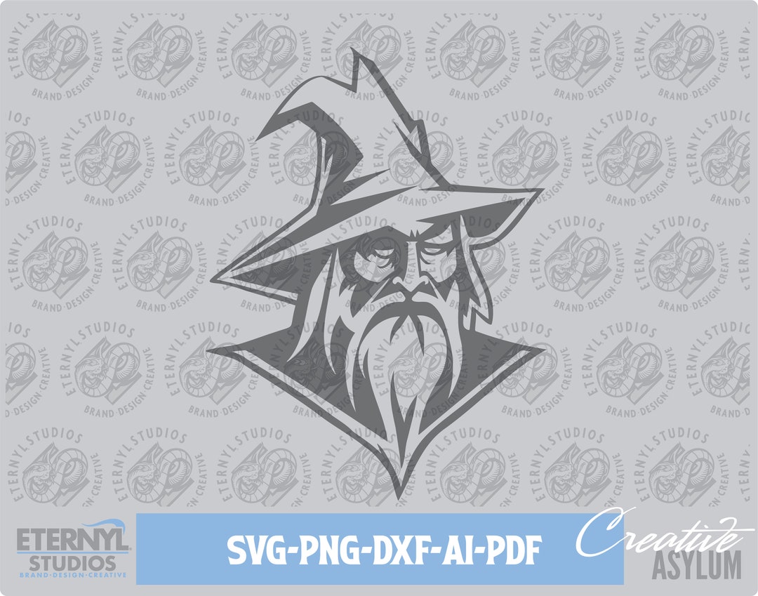 Wizard SVG PNG, Instant Download, Magic, Mage, Wizard Logo, Wise Wizard ...