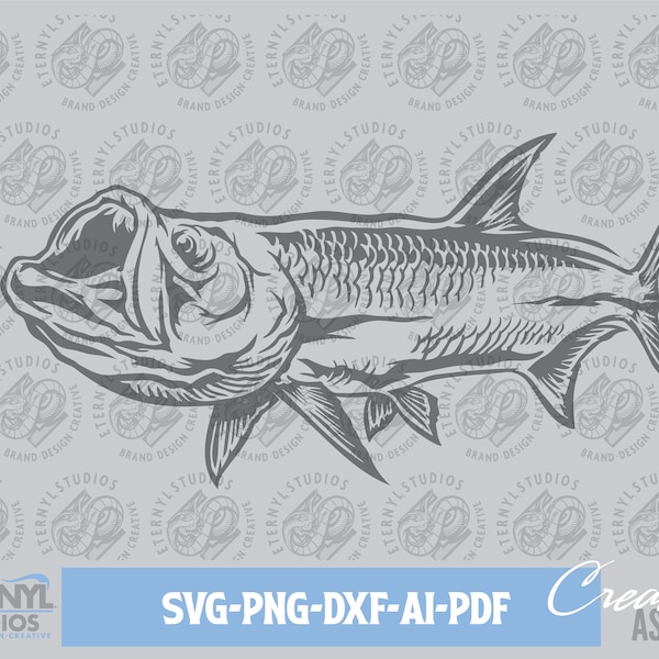 Tarpon Vector Art - Etsy