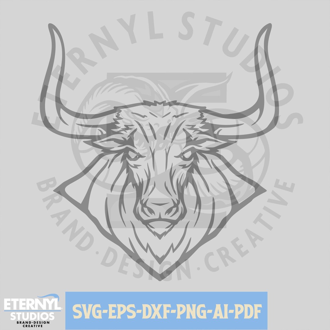 Longhorn Mascot SVG PNG, Longhorns, School Mascot, Football Mascot ...