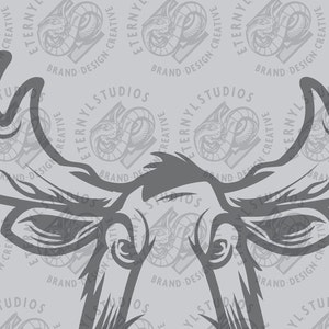 Moose SVG PNG, Bull Moose, Big Rack Svg, Moose Head Svg, Hunting Svg ...