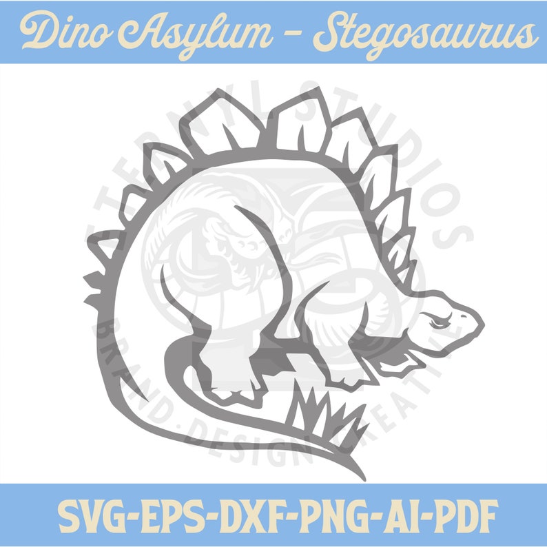Dinosaur SVG PNG Stegosaurus 4 Pack Bundle Digital - Etsy