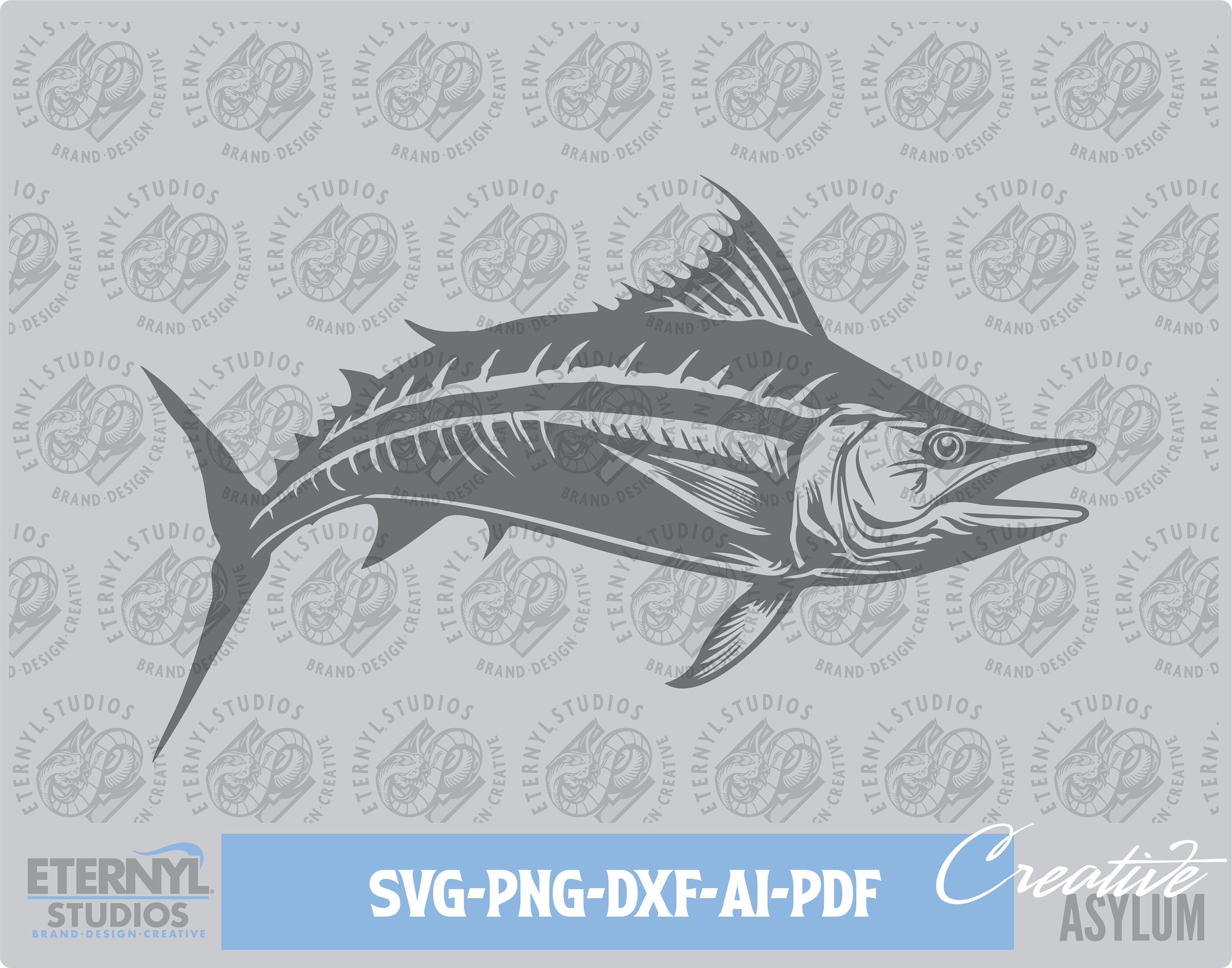 Wahoo SVG PNG Wahoo Fish Jumping Wahoo Hoo Ono Digital - Etsy