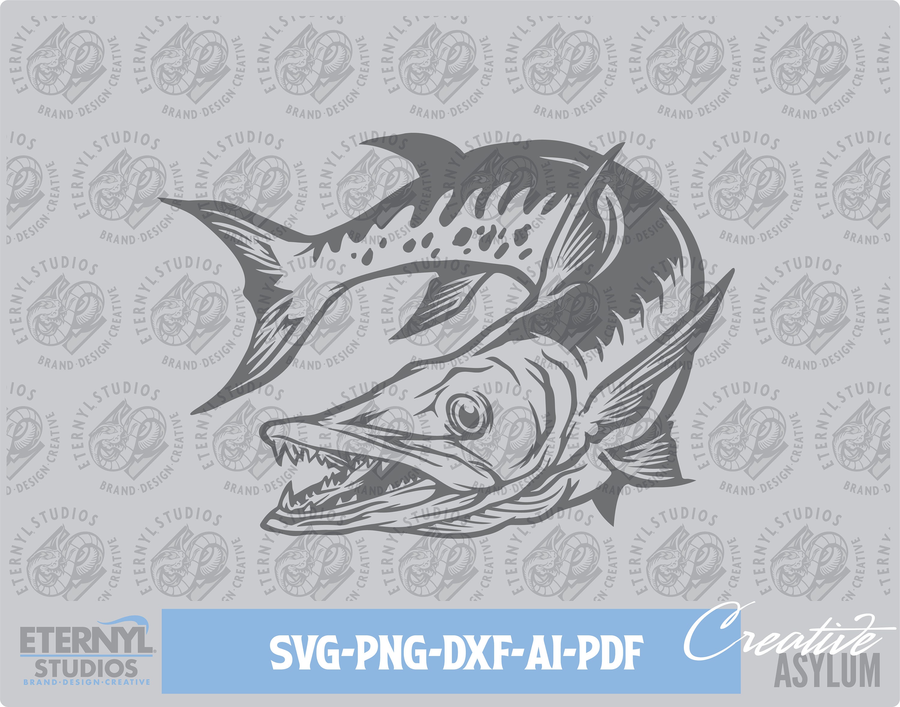 Barracuda SVG PNG Cuda SVG Instant Download Barracuda - Etsy Canada