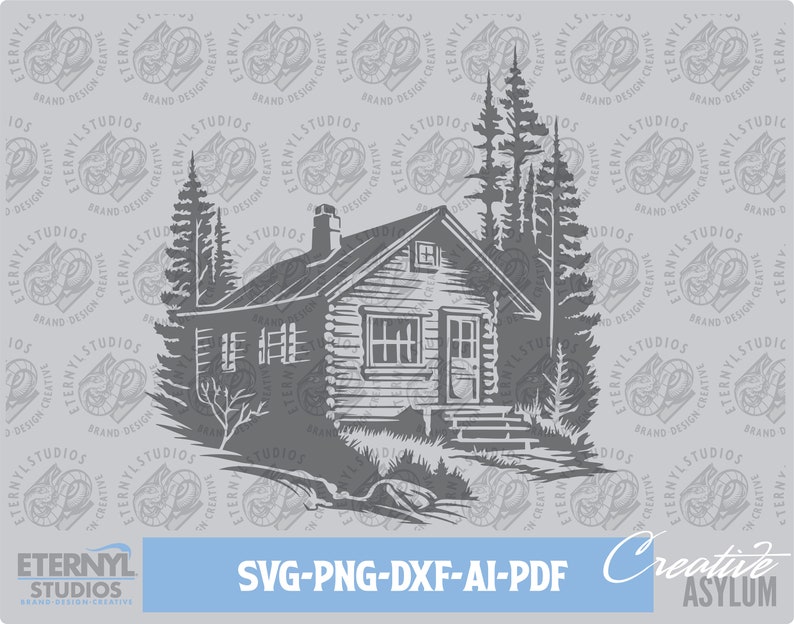 Cabin SVG PNG Log Cabin Instant Download up North Vacation - Etsy