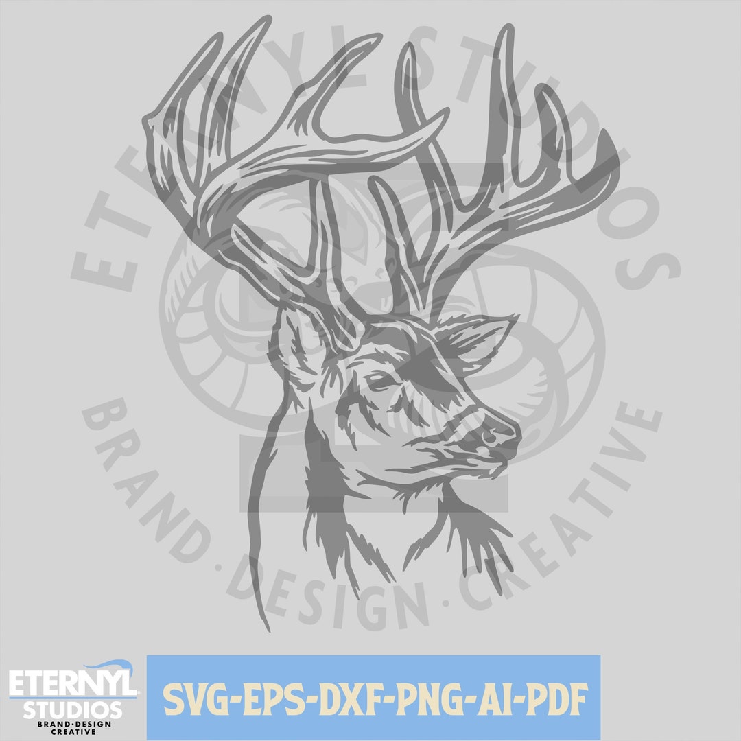 Big Buck SVG: Whitetail Deer Cut File (digital Download) - Etsy
