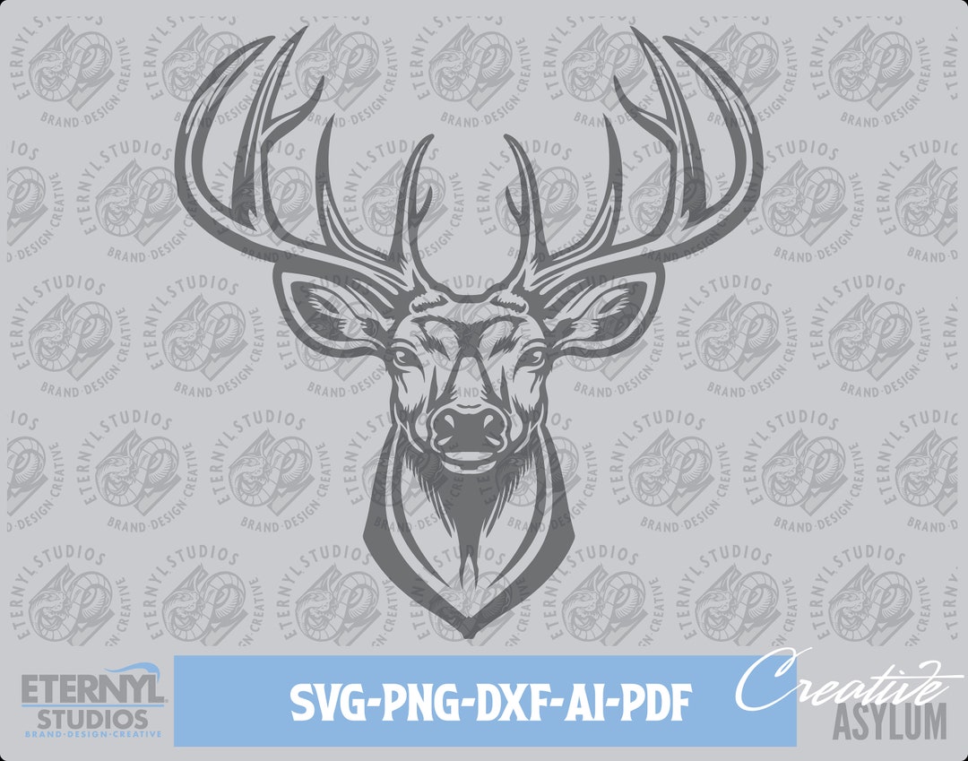 Buck SVG PNG DXF, Instant Digital Download, Whitetail, Deer, Big Buck ...
