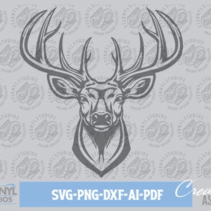 Buck SVG PNG DXF, Instant Digital Download, Whitetail, Deer, Big Buck ...