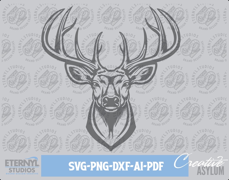 Buck SVG PNG DXF Instant Digital Download Whitetail Deer - Etsy
