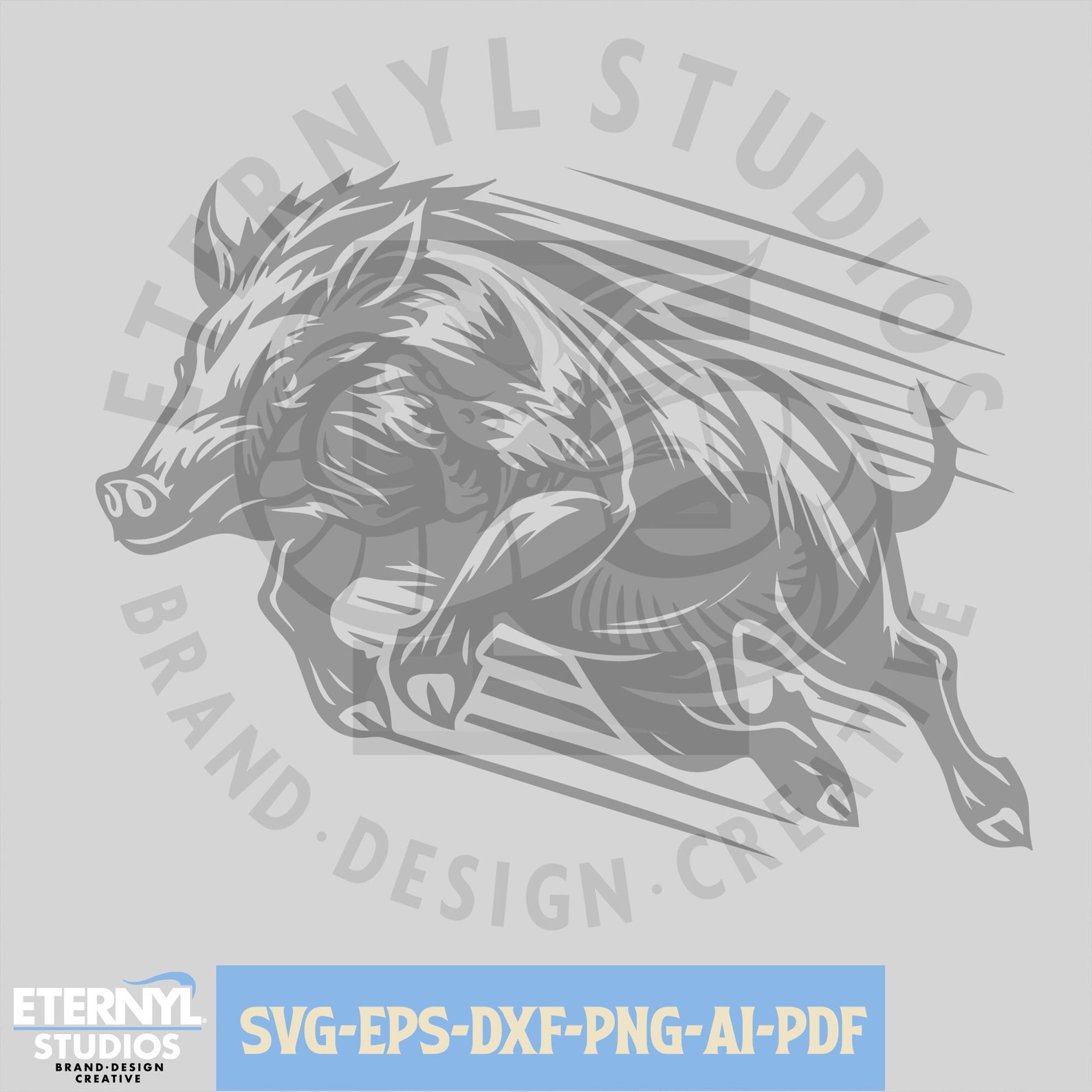 Wild Boar Mascot SVG: Razorback Hog Vector (digital Download) - Etsy