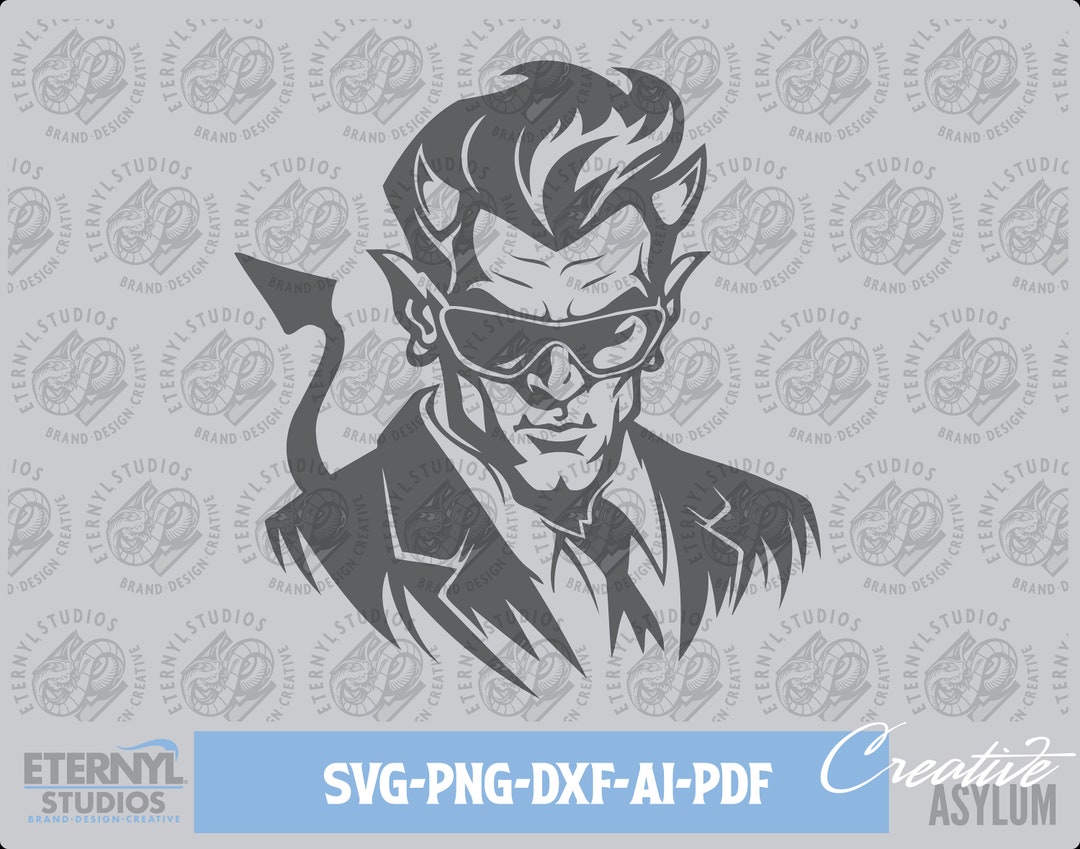 Devil SVG PNG, Scary Clipart, Halloween, Instant Digital Download, Cool ...
