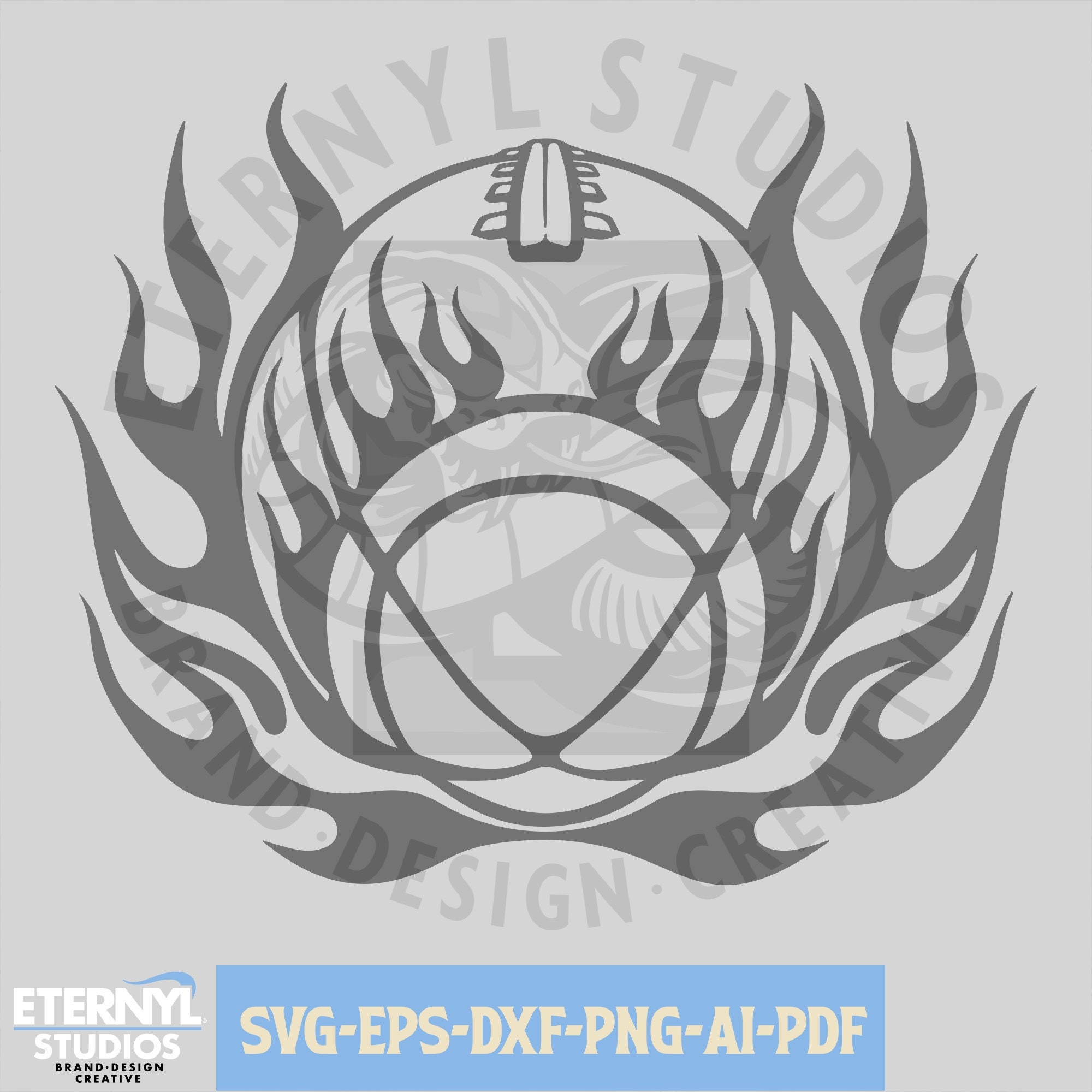 Football Flames Svg Clipart Image Cricut Svg Image Dxf Pdf - Etsy Ireland