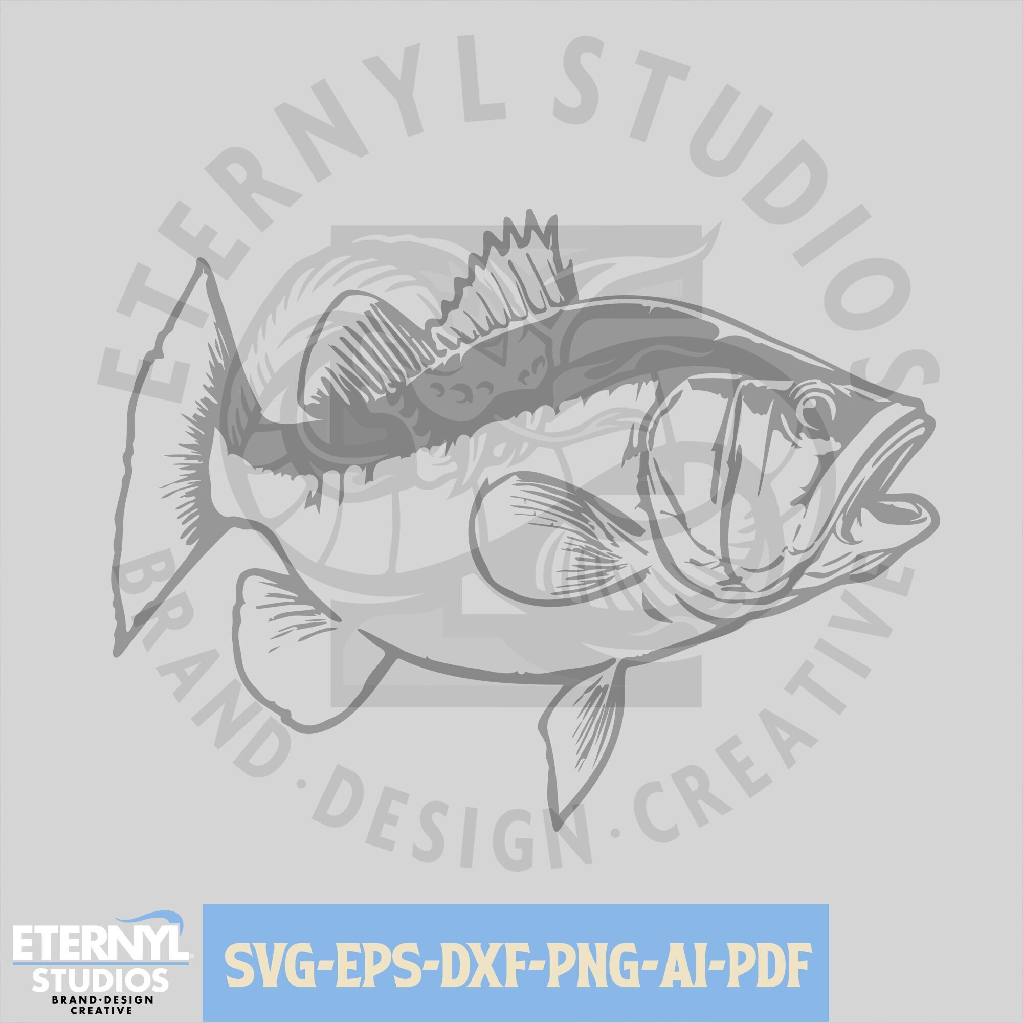 Bass SVG PNG Largemouth Bass SVG Bass Clipart Lake Bass - Etsy Australia