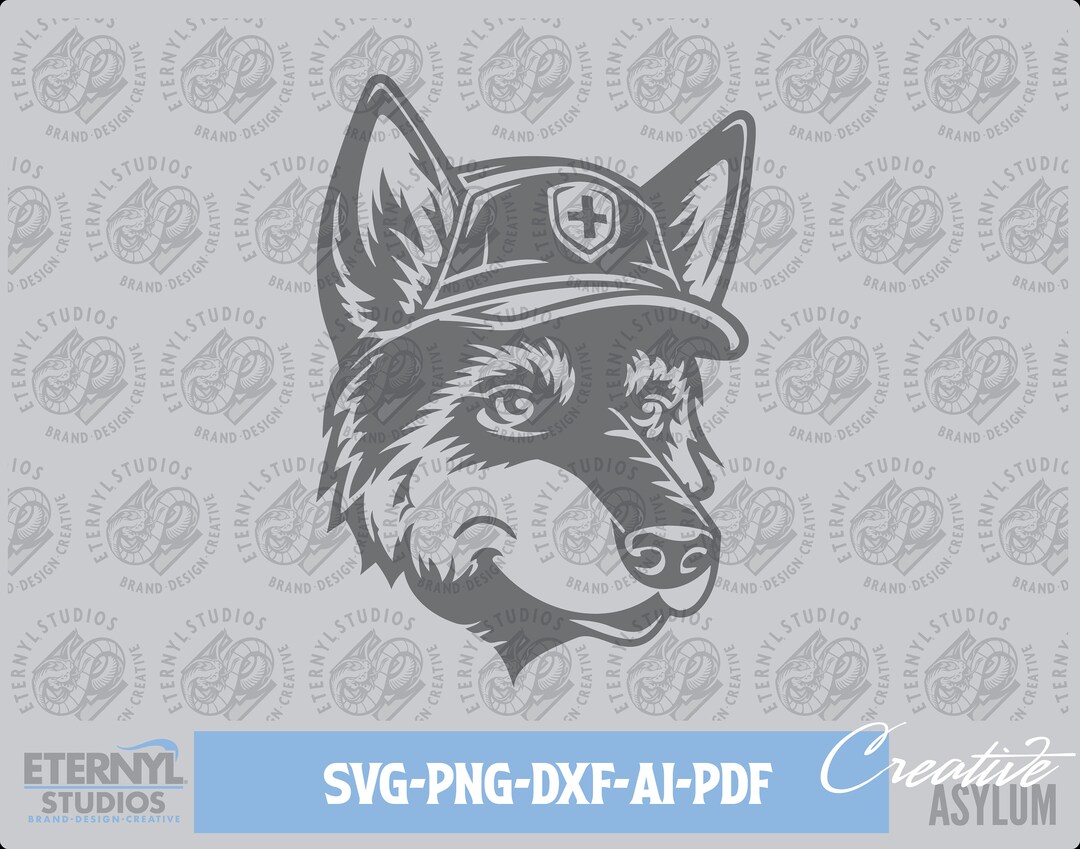 Dog Medic SVG PNG, Paramedic Dog, Dog With Hat, Ambulance Mascot, Medic ...