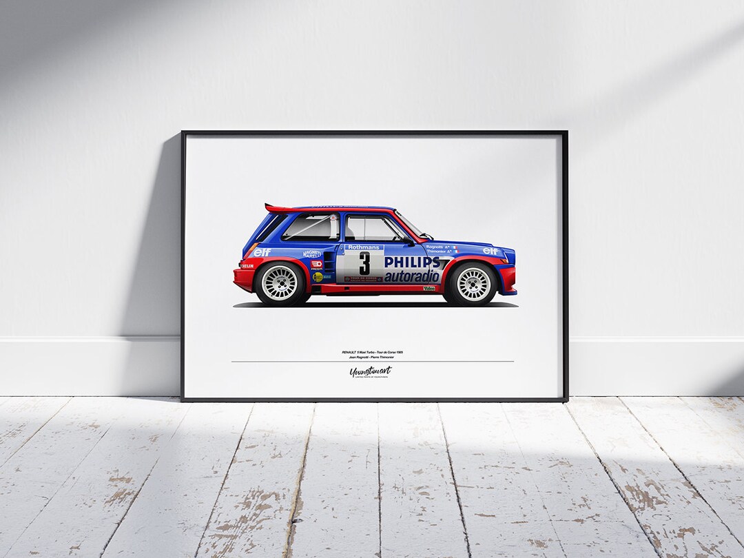 Decorative Poster Renault 5 Maxi Turbo Ragnotti Tour De Corse 85 - Etsy