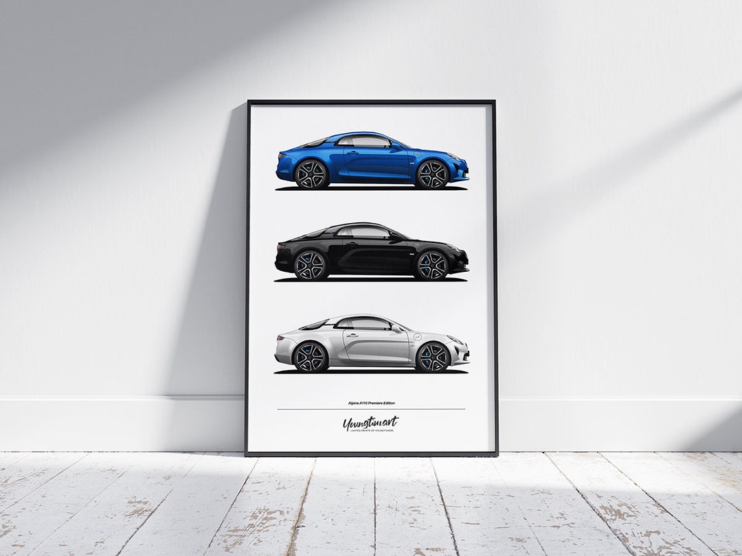 Alpine A110 First Edition Decorative Poster - 3 Colors - Etsy