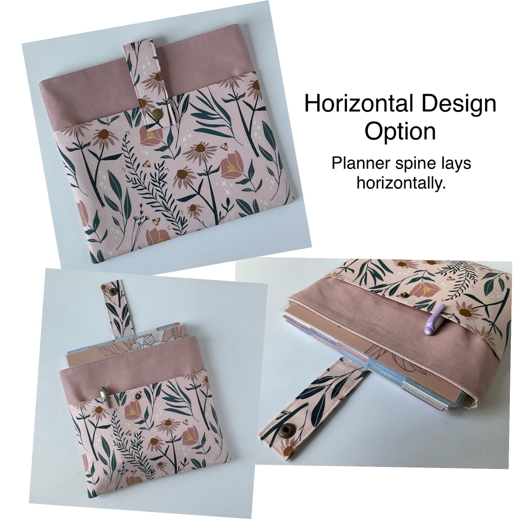 Planner Sleeve PDF Sewing Pattern - Daisy Planner Sleeve - Planner ...