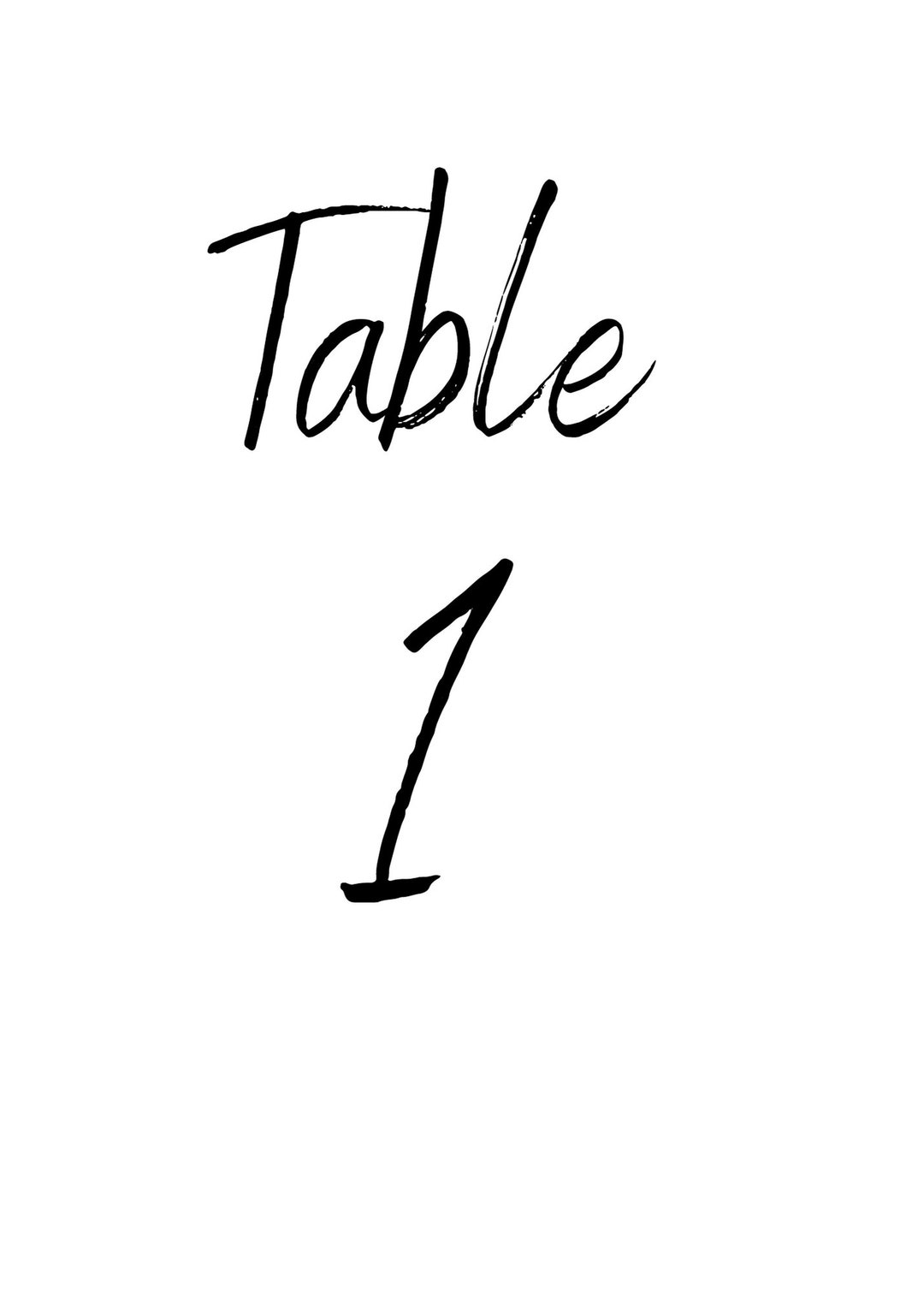 Printable Table Numbers - Etsy