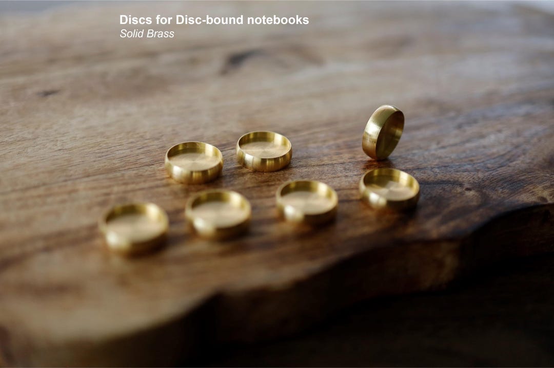 Solid Brass Discs for Discbound Notebooks (gold/nickel/solid Brass ...