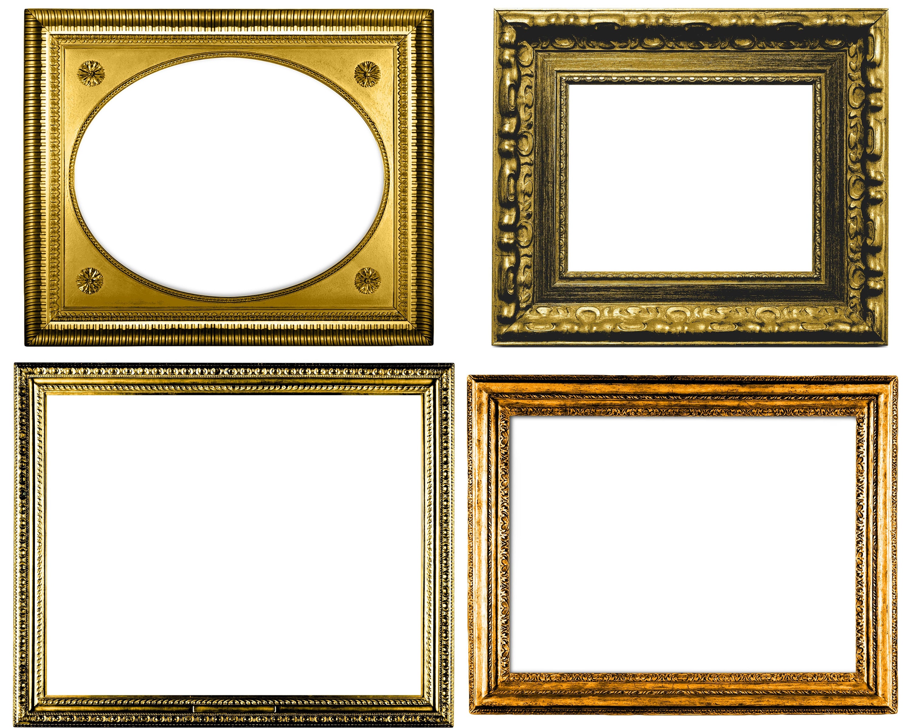 Square Gold Picture Frame